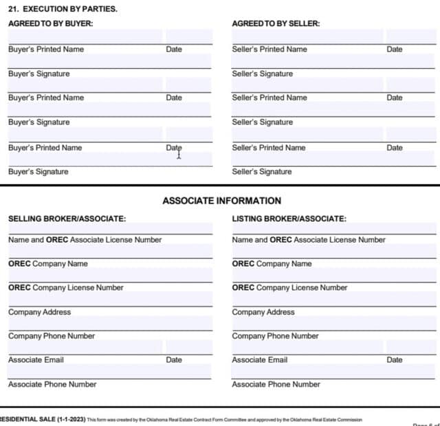 The Oklahoma Real Estate Purchase Agreement Explained